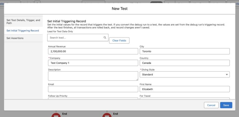 Salesforce Flows Tests Creation And Configurations Lane Four