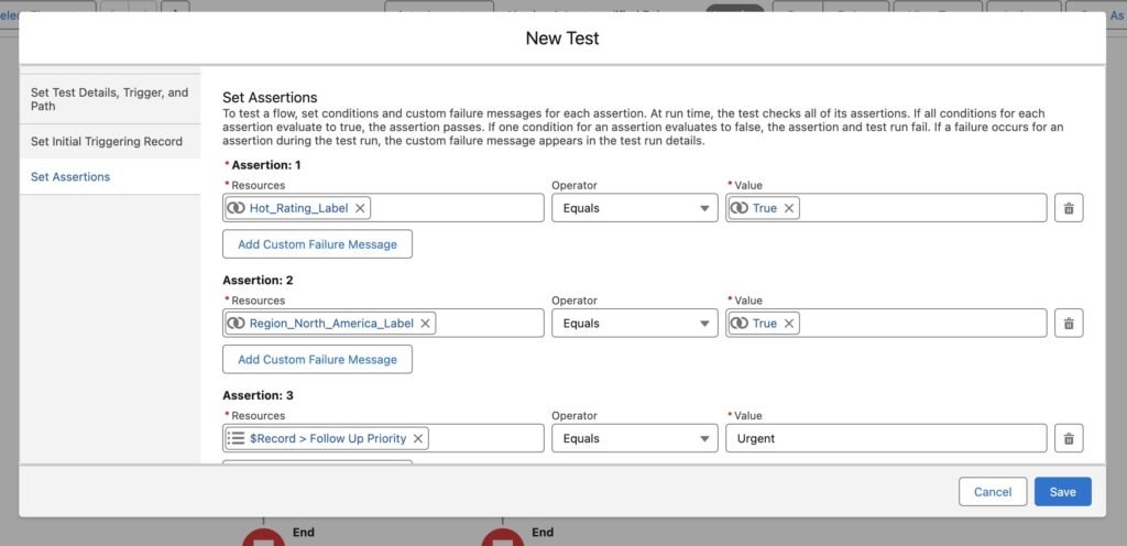 Salesforce Flows Tests Creation And Configurations Lane Four